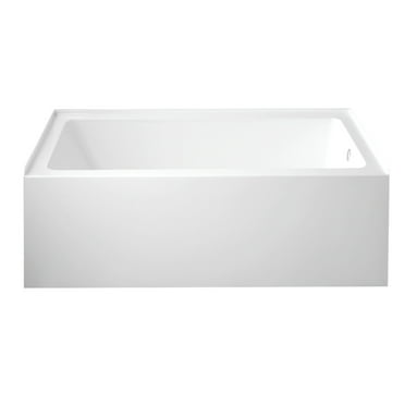 Aqua Eden VTAP543023R 54-Inch Acrylic 3-Wall Alcove Tub with Arm Rest ...
