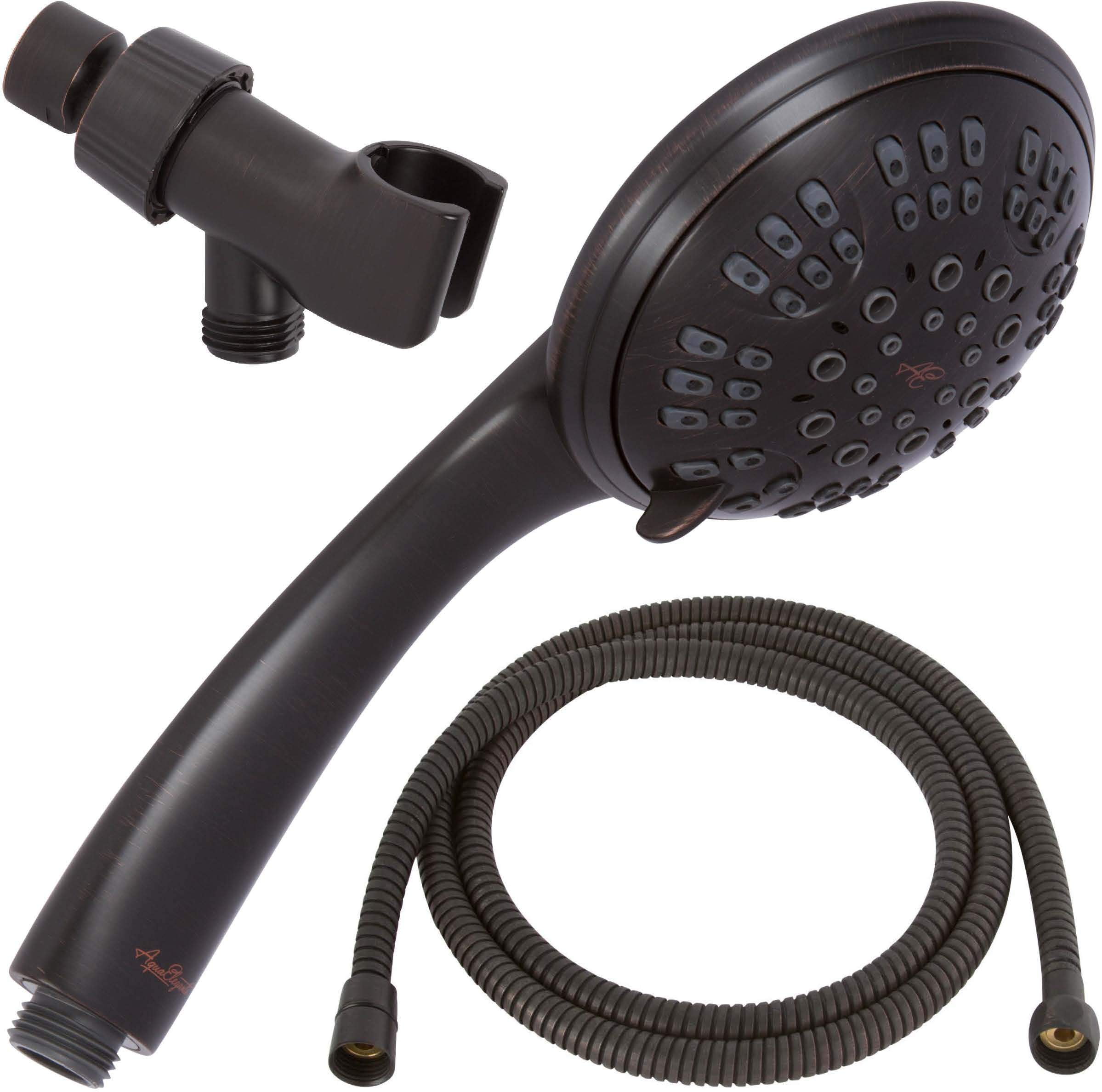 Aqua Elegante 6 Function Handheld Shower Head Kit with Hose & Mount - 2 ...