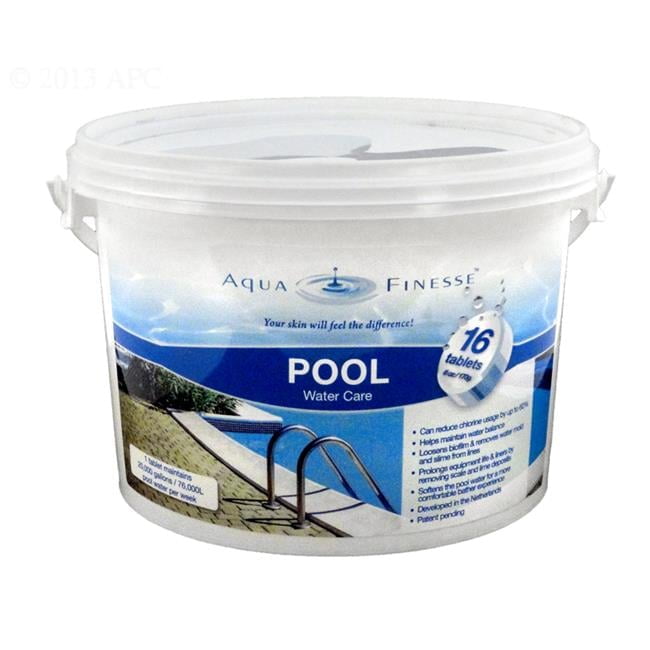 Aqua Finesse - Big 6 oz Larger Pails with 16 Tablets for Pool ...