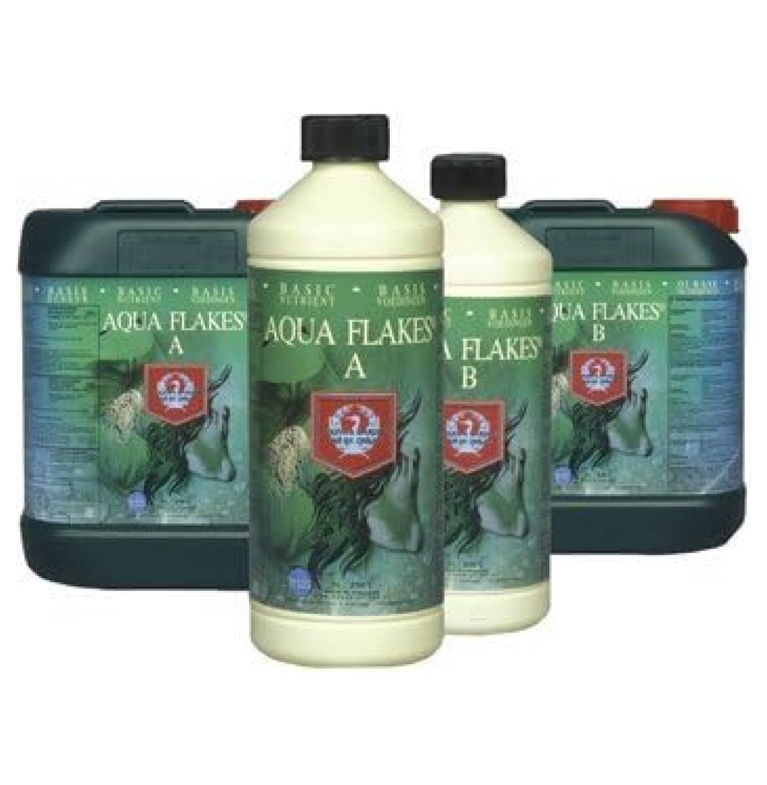 Aqua Flakes A & B Plant Food - 1 Liter Each - Hydroponics Nutrients for ...
