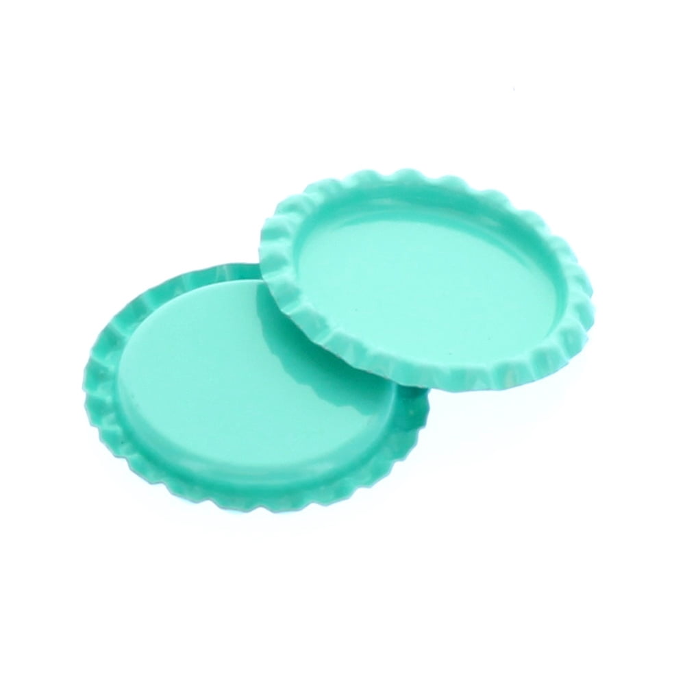 Aqua Flattened Bottle Caps - 1000 pcs - Walmart.com