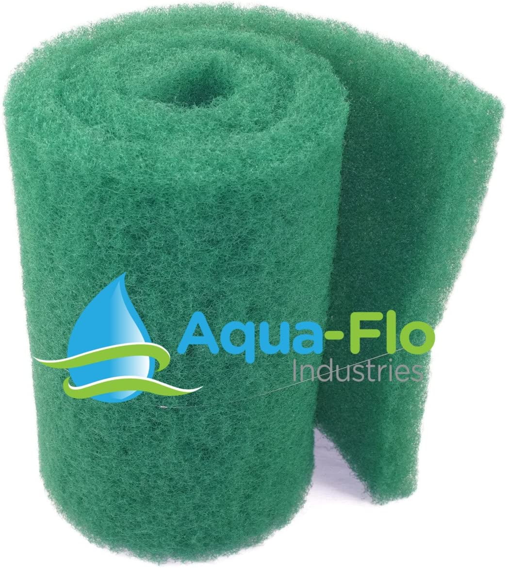 Aqua Flo 20"x 72"x 2" Green Coarse Bulk Filter Media Roll for Koi Pond ...