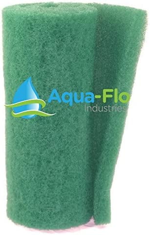 Aqua Flo 24"x 72"x 2" Green Coarse Bulk Filter Media Roll for Koi Pond ...