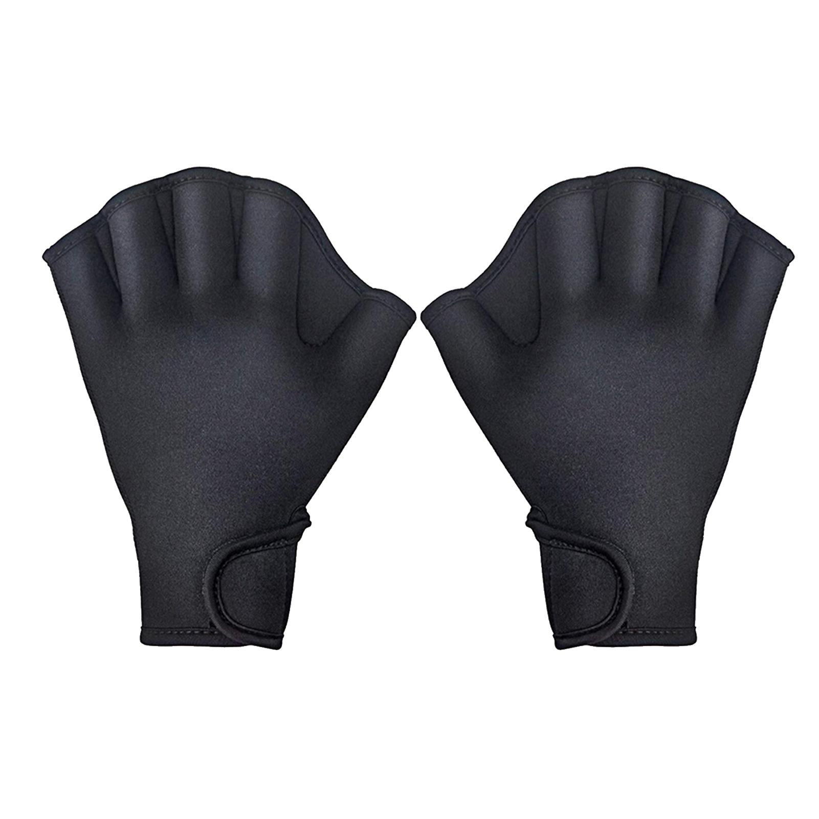 Aqua Gloves, Webbed Paddle Neoprene Gloves for Swim Fitness, Water ...