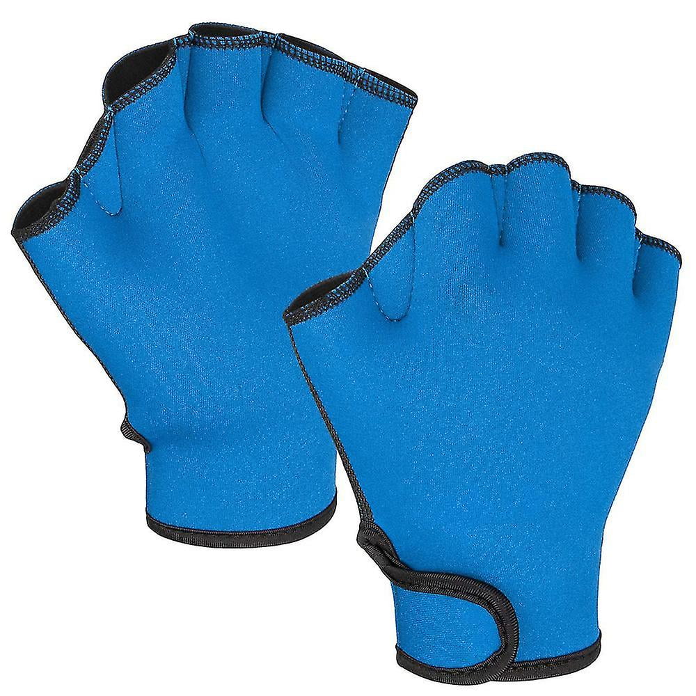 Aqua Gloves Webbed Paddle Swim Gloves Fitness Water Aerobics Swimming ...
