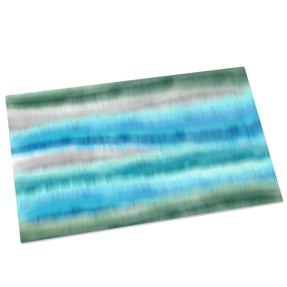 Aqua Gradient Sea Mist Door Mat 18x30 Inch Abstract Blue Green Water ...