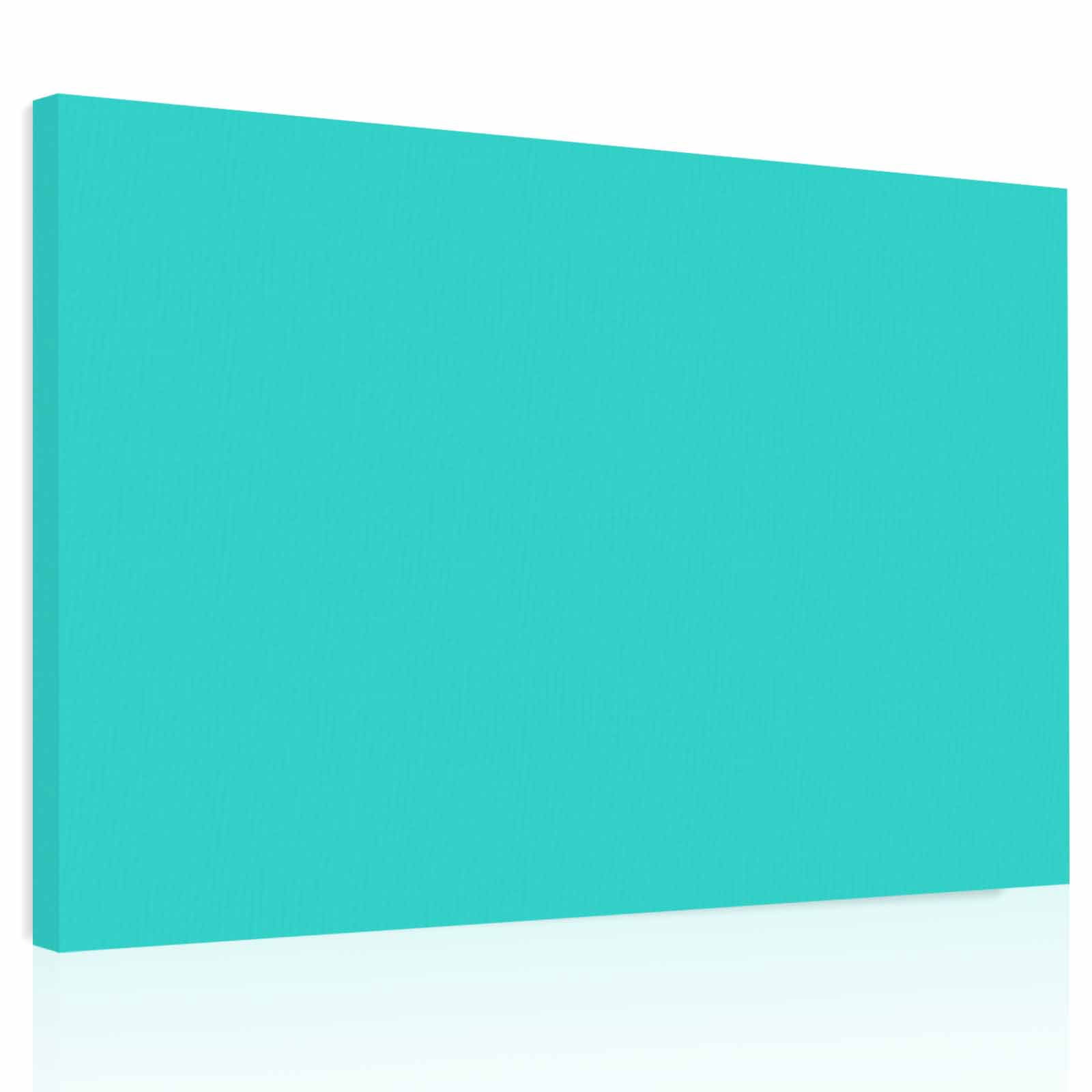 Aqua Green Canvas Print Wall Art, Green Solid Color Wall Decor Modern ...