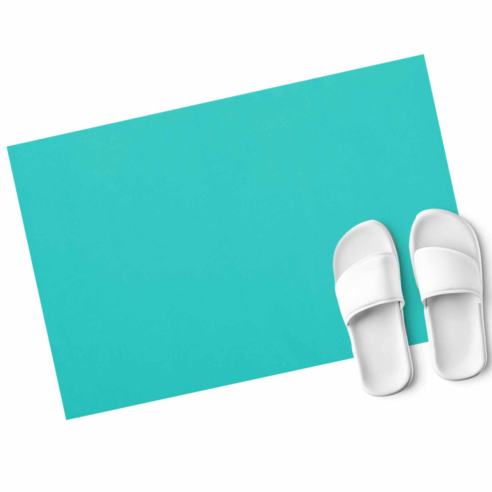 Aqua Green Door Mat Green Non Slip Absorbent Entrance Mat Washable Low ...