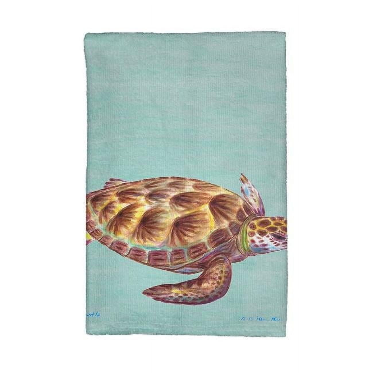 Aqua Green Sea Turtle Kitchen Towel - Walmart.com