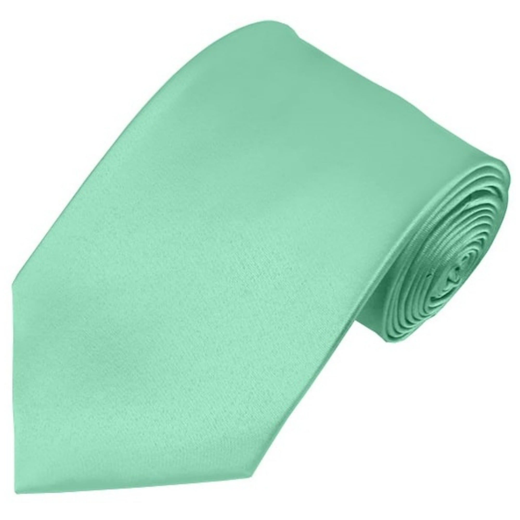 Aqua Green Solid Color 3.5 Inch Wide And 62 Inch Extra Long Necktie For ...
