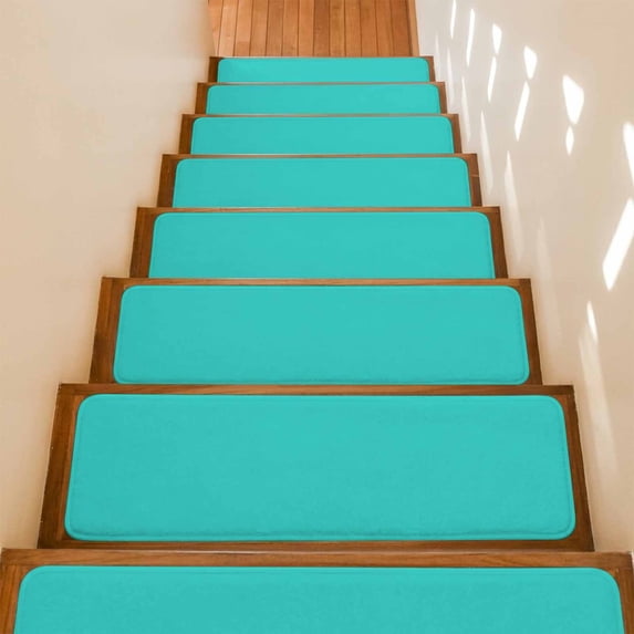 Aqua Green Stair Treads Non Slip for Steps Green 10 Pcs Reusable ...