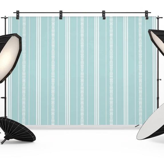 Aqua Green Stripes Backdrops for Photography, Classic Minimalist Stripe ...