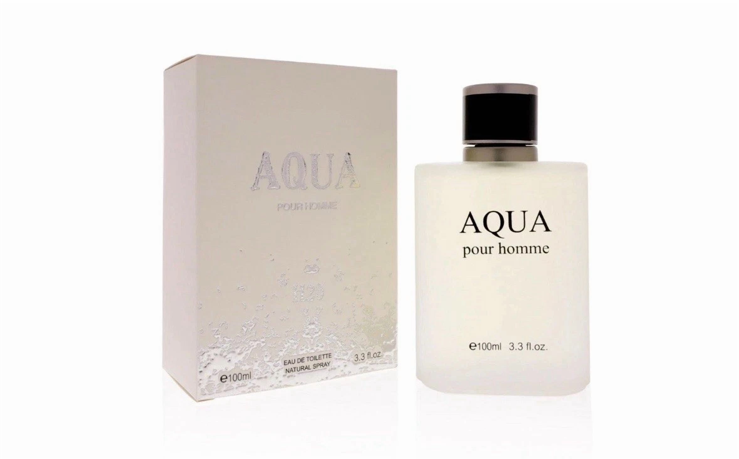 Aqua H20 3.3 oz Eau de Toilette Spray Perfume for Men – Citrus, Marine ...