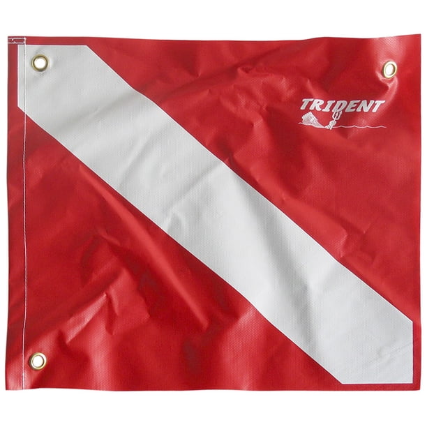 Aqua Heavy-Duty Poly Coated Nylon Dive Flag, 14" x 16" - Walmart ...
