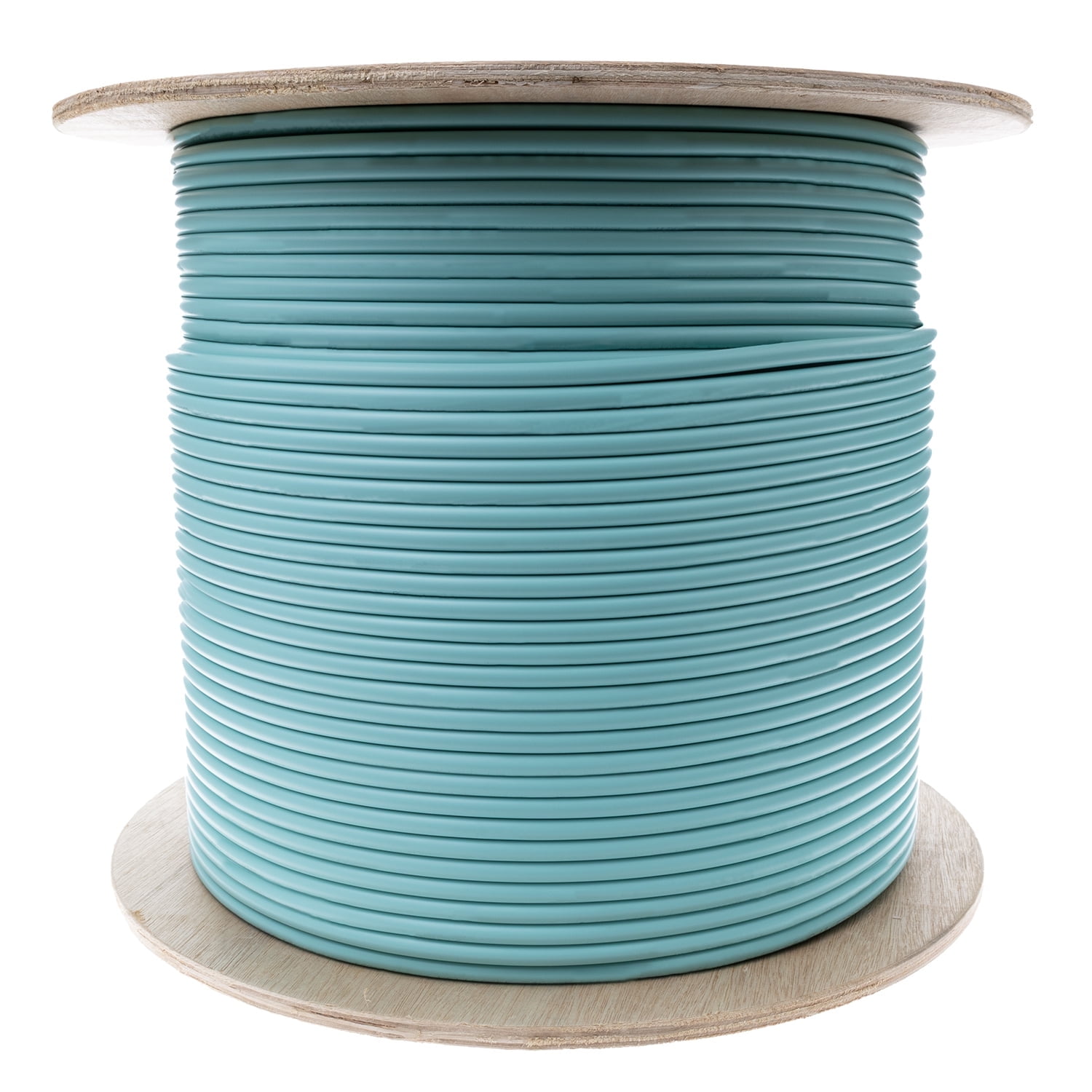 Aqua Indoor/Outdoor Fiber Optic Cable 2-Fiber Corning ClearCurve OM4 ...