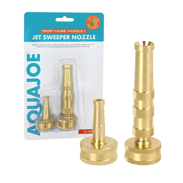 Aqua Joe SJI-4BHNC 2-In-1 Twist Hose + Jet Sweeper Nozzle - Walmart ...