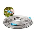 Aqua Joe Heavy-Duty Puncture Proof Kink-Free 100-Foot Metal Garden Hose ...