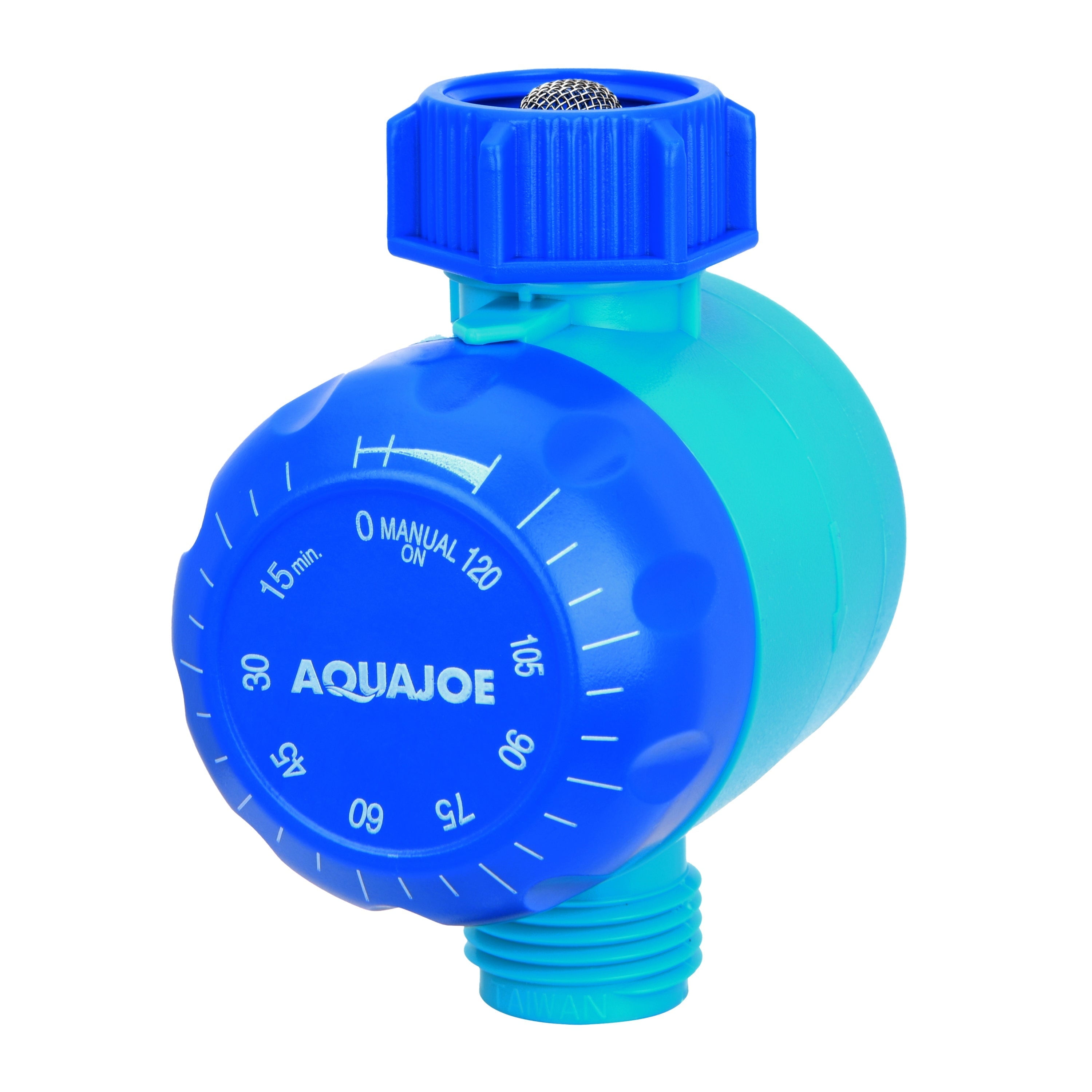 Aqua Joe Set of 2 Manual Water Timers, Dual-Zone Coverage, 2 Hours Max ...