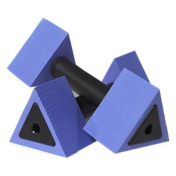 AquaJogger Water Dumbbells, Triangular Design, Blue, One Size Fits All ...
