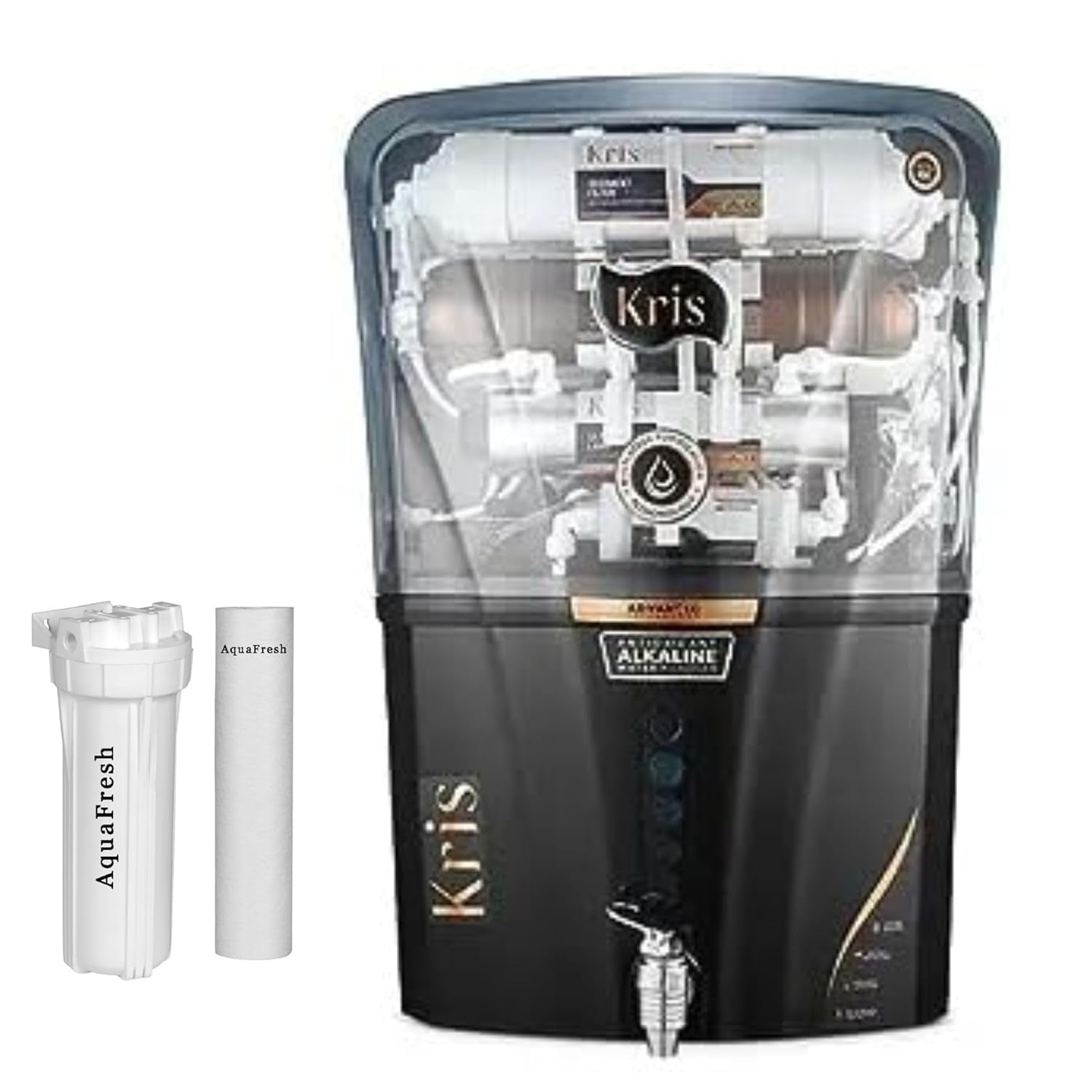 Aqua Kris Ro Water Purifier With Copper Filter Tds Control Sleek Design12 Liter Healthy Drinking ...