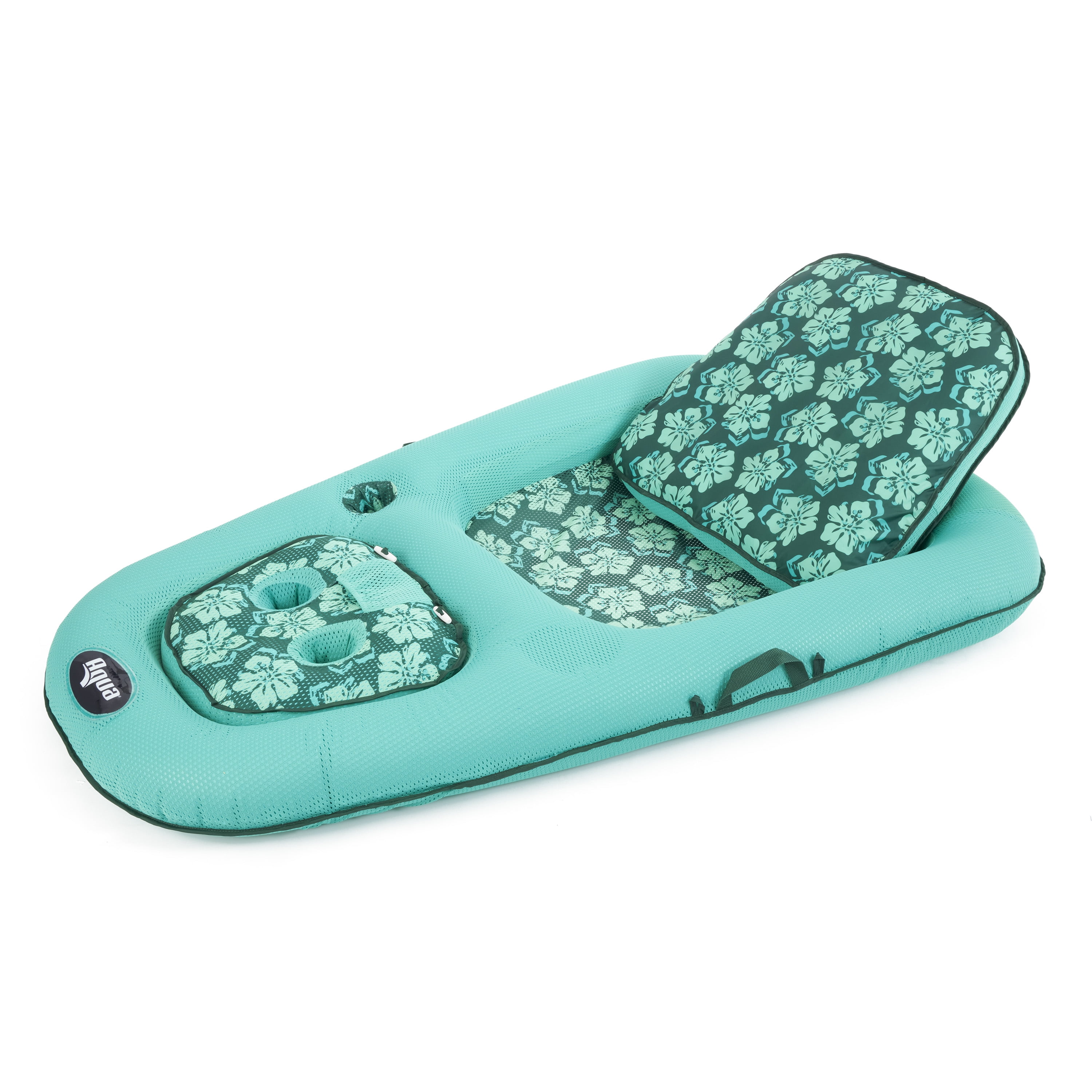 Open Box Aqua Leisure Campania Convertible Water Lounger Inflatable ...