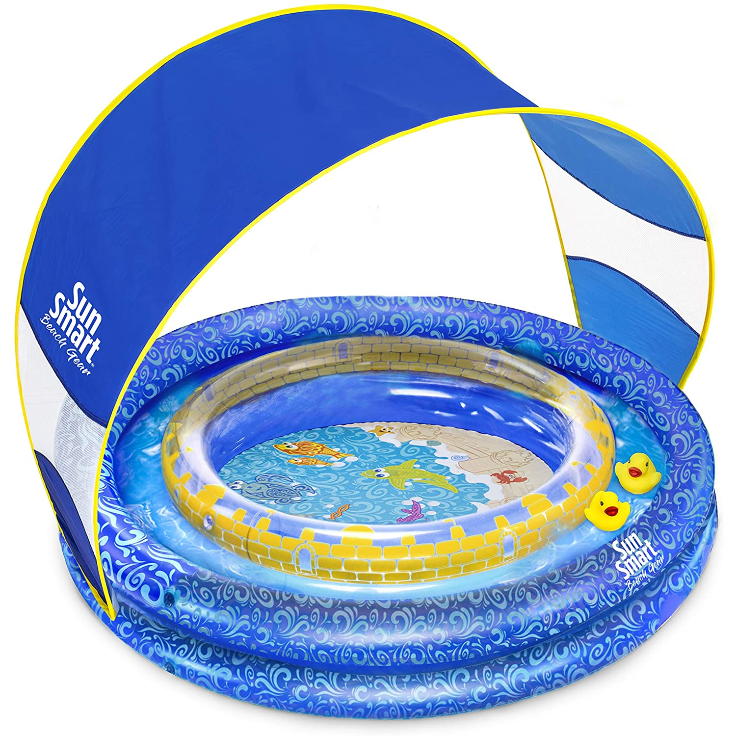 Free Shipping! Aqua Leisure SunSmart Lazy River Kiddie Pool with 50 UPF ...