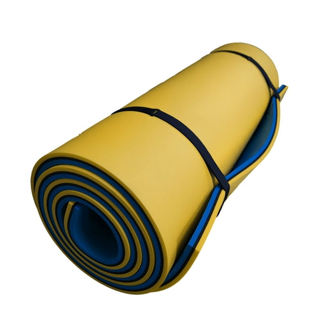 Aqua Lily Pad Floating Mat Duracore Foam Lake Float, 6’ x 12’, Yellow ...