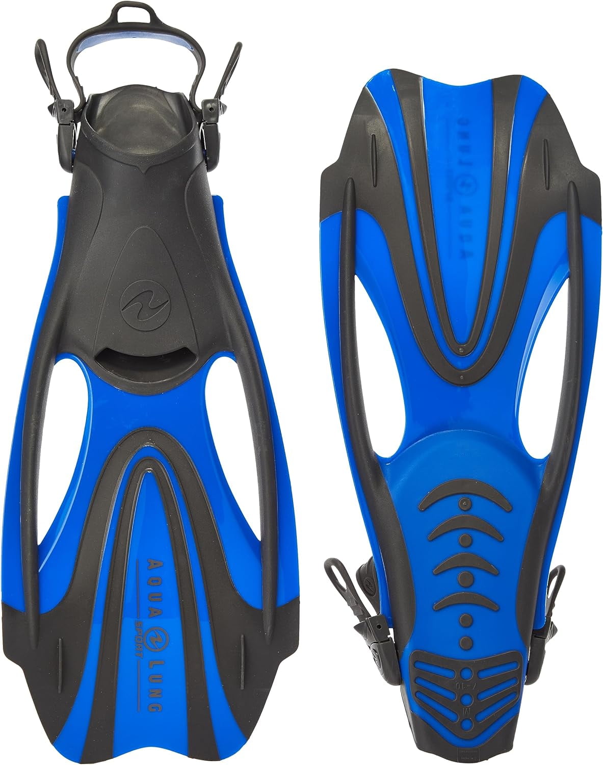 Aqua Lung Sport Adult Pro Series Zinger Fins Grey & Blue Size Small ...