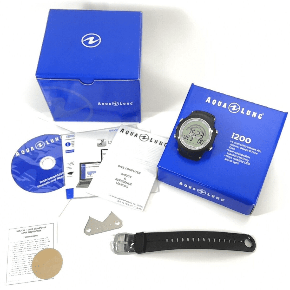 Aqua Lung i200 Wrist Watch Scuba Computer Air, Nitrox Free Dive, Gauge ...