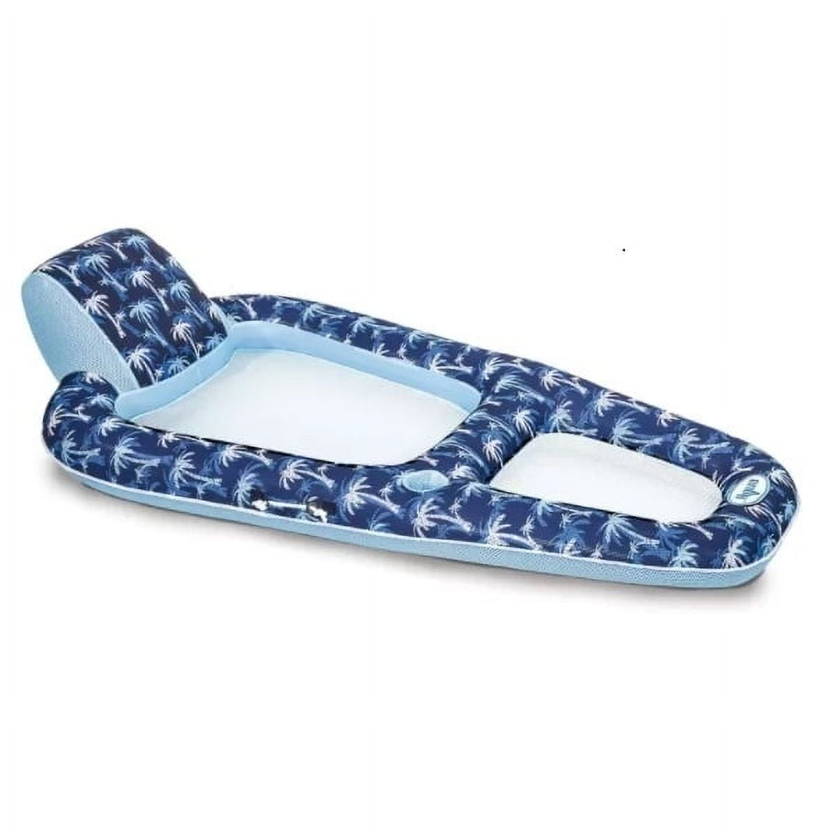 "Aqua Luxury Oversized 5' 8"" Inflatable Pool Lounger, Relaxing Water ...