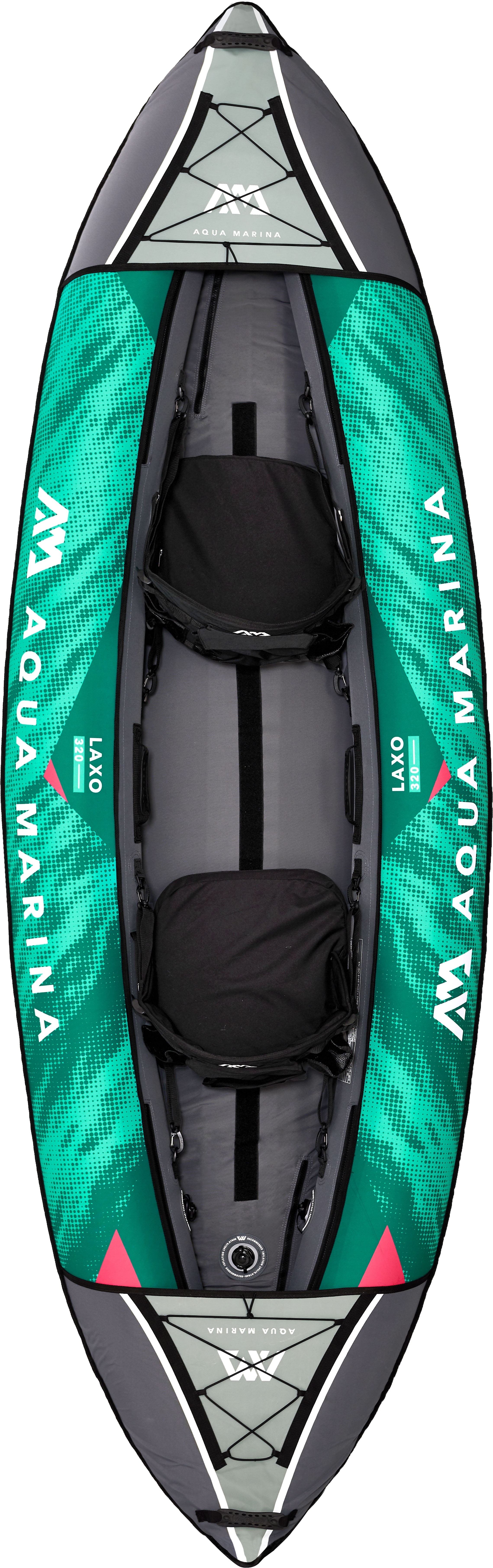 Aqua Marina Laxo-320 Recreational Kayak, 2 Person, Inflatable Deck, 10. ...