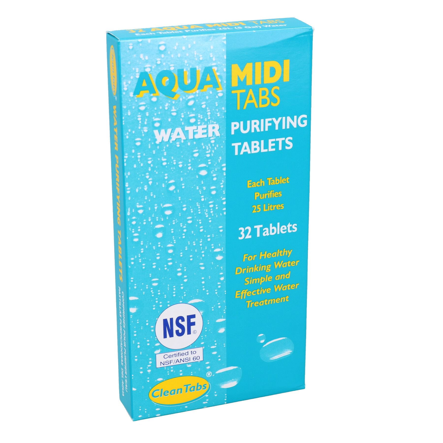 Aqua Midi Tabs 32 Water Purifying Tablets Motorhome Caravan Tank - Walmart.com
