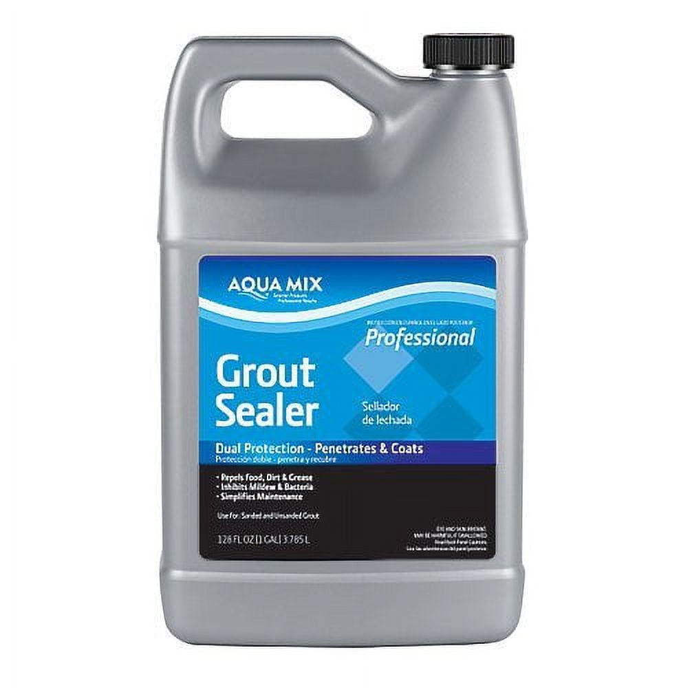 Aqua Mix Grout Sealer Dual Protection - Penetrates and Coats 1 Gallon ...