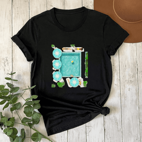 Aqua Mod Motel Pool Mid Century Modern Retro Architecture Unisex T ...
