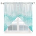 Aqua Mountain Gradient Swag Valances for Windows 45 inches Long ...