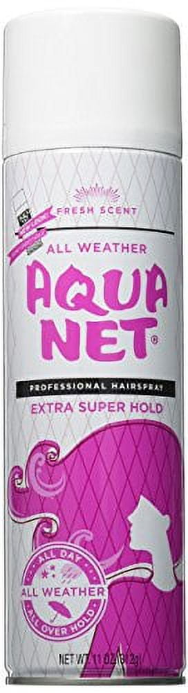Aqua Net Extra Super Hold Hairspray, All Weather, Long-lasting, 11 oz ...