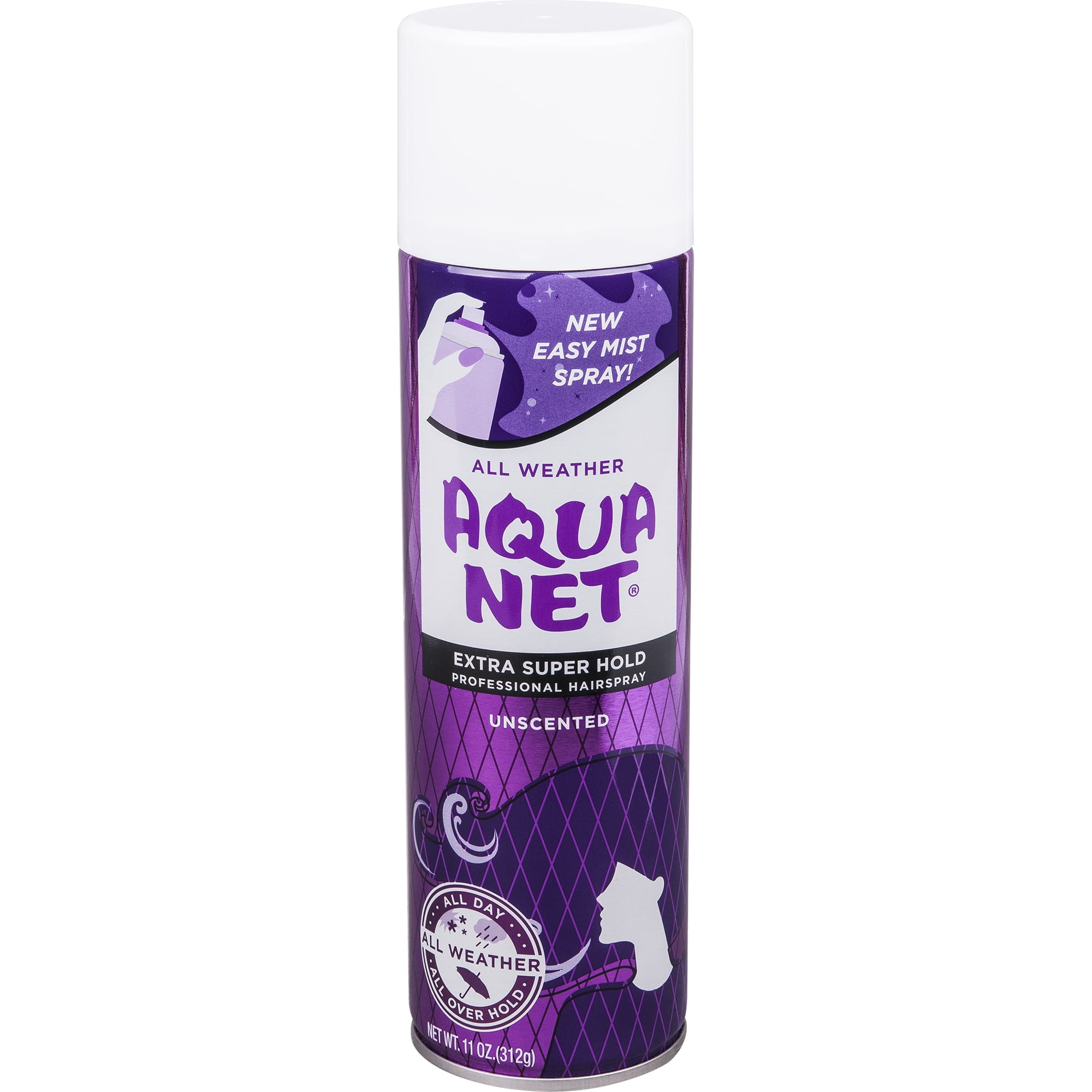 Aqua Net Extra Super Hold Hair Spray, Unscented, All Weather ...