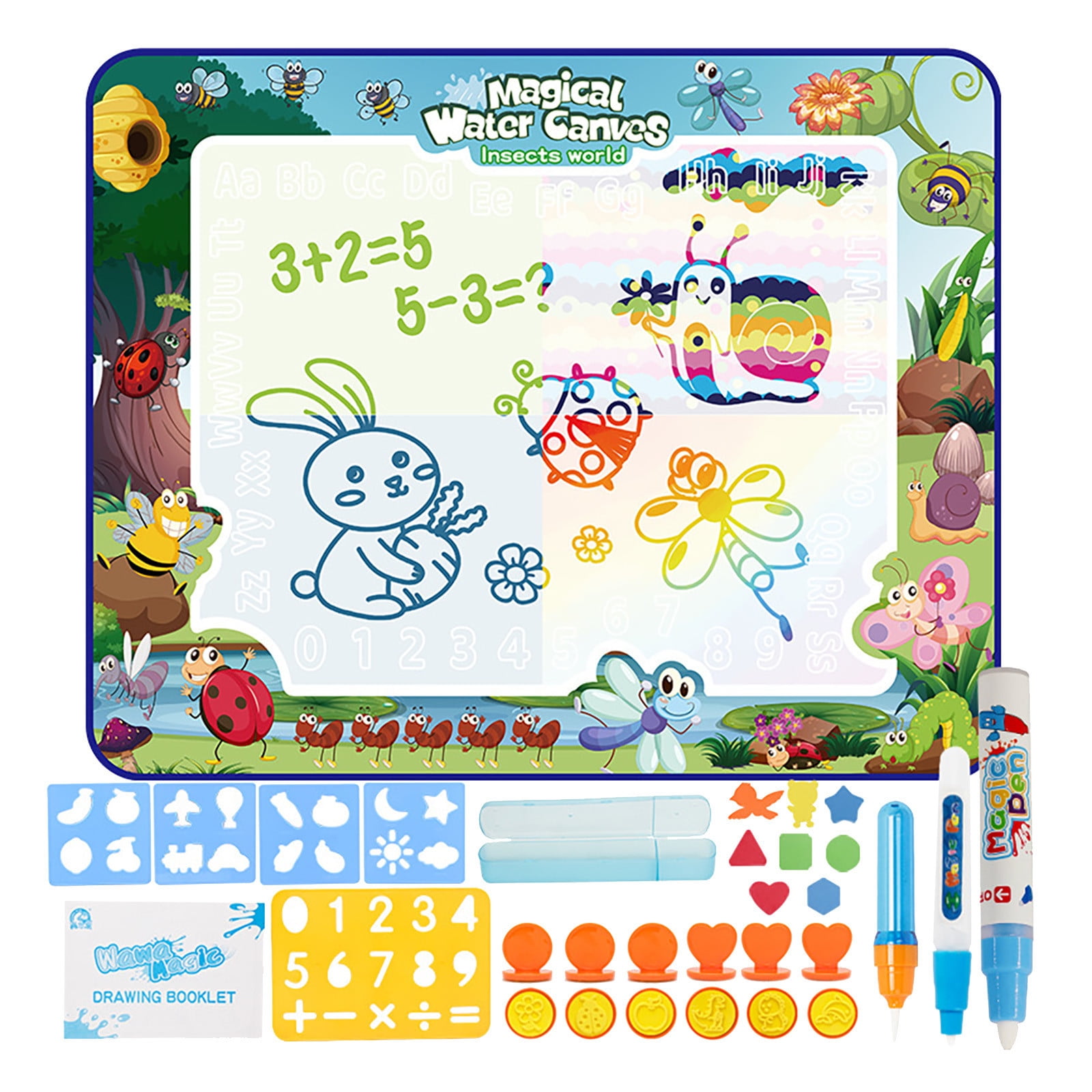 Aqua Painting Drawing Mat, Water Doodle Mat, Extra Large Water Drawing ...