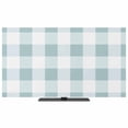 Aqua Plaid TV Dust Cover,Stretchable TV Screen Desktop Computer ...