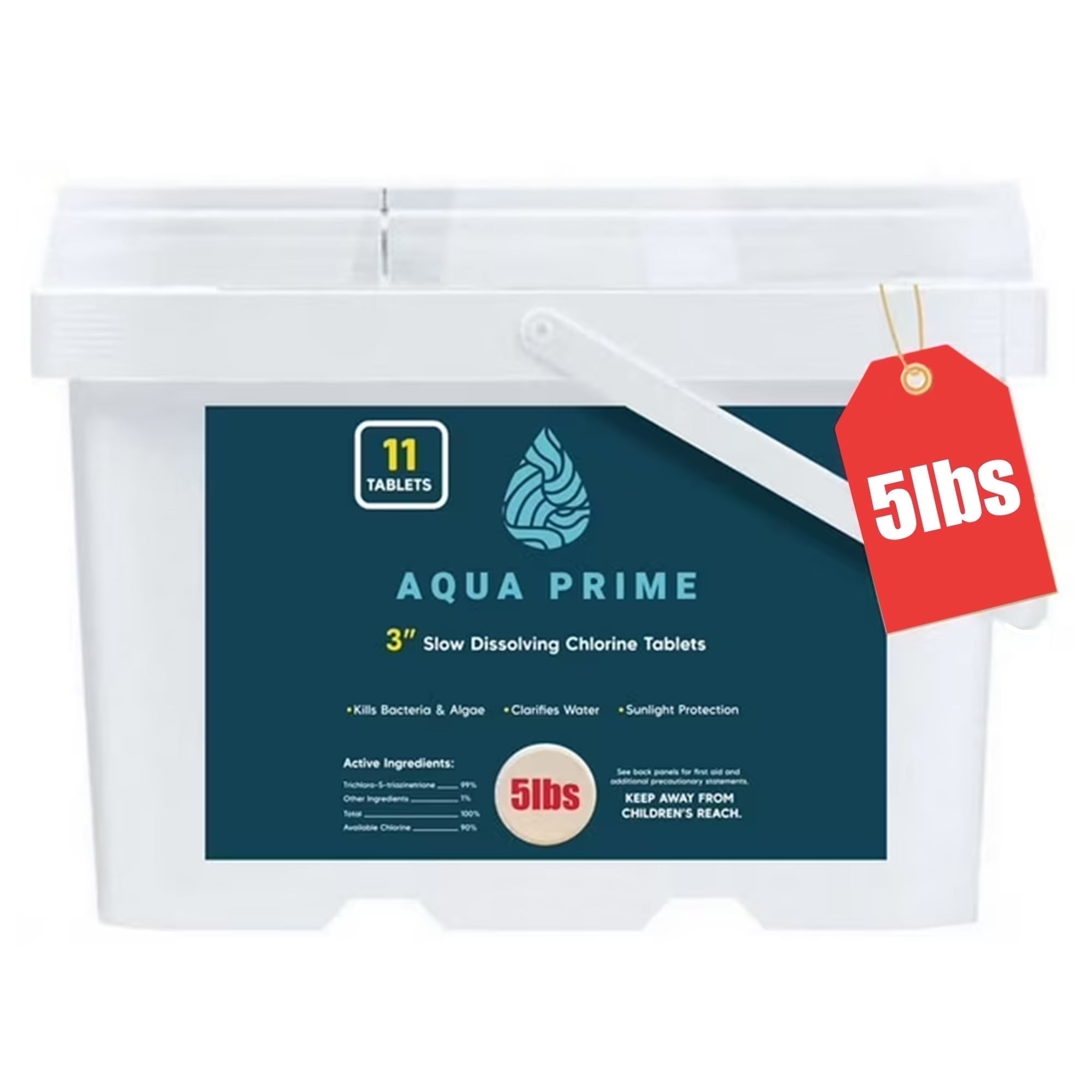 Aqua Prime’s Ultimate Pool Care 3 inch Chlorine Tablets Long Lasting ...