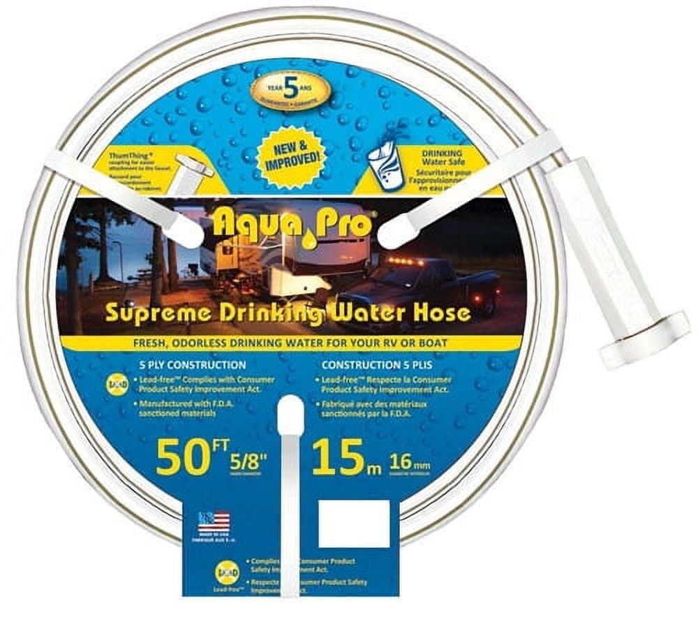 Aqua Pro W20867 Supreme Drinking Water Hose - 50 Feet - Walmart.com