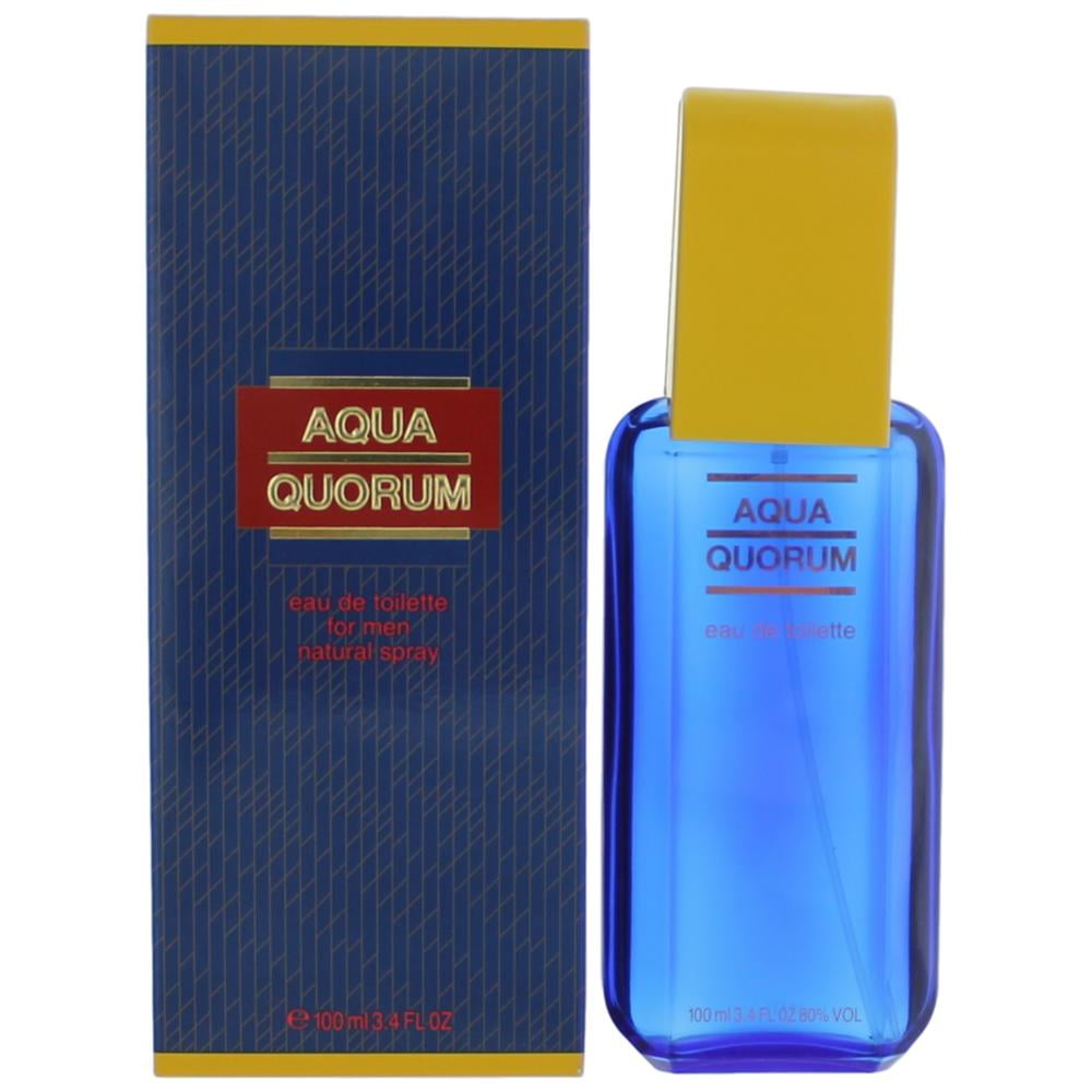 Puig Aqua Quorum Eau de Toilette, Masculine Fougere Fragrance, Amber ...
