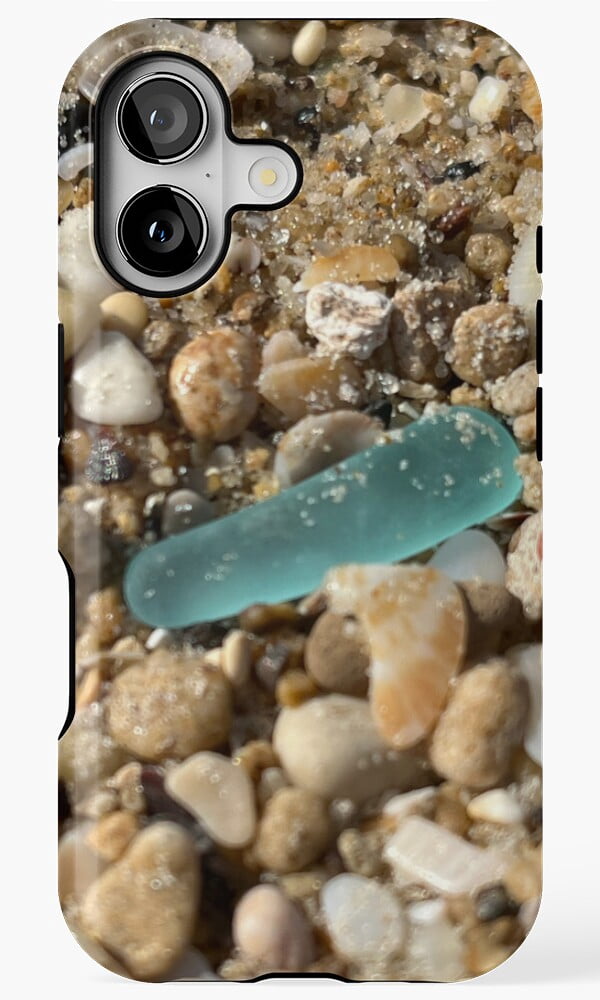 Aqua Seaglass Delight Ocean Art Phone Case for iPhone 11 12 13 14 15 16 ...