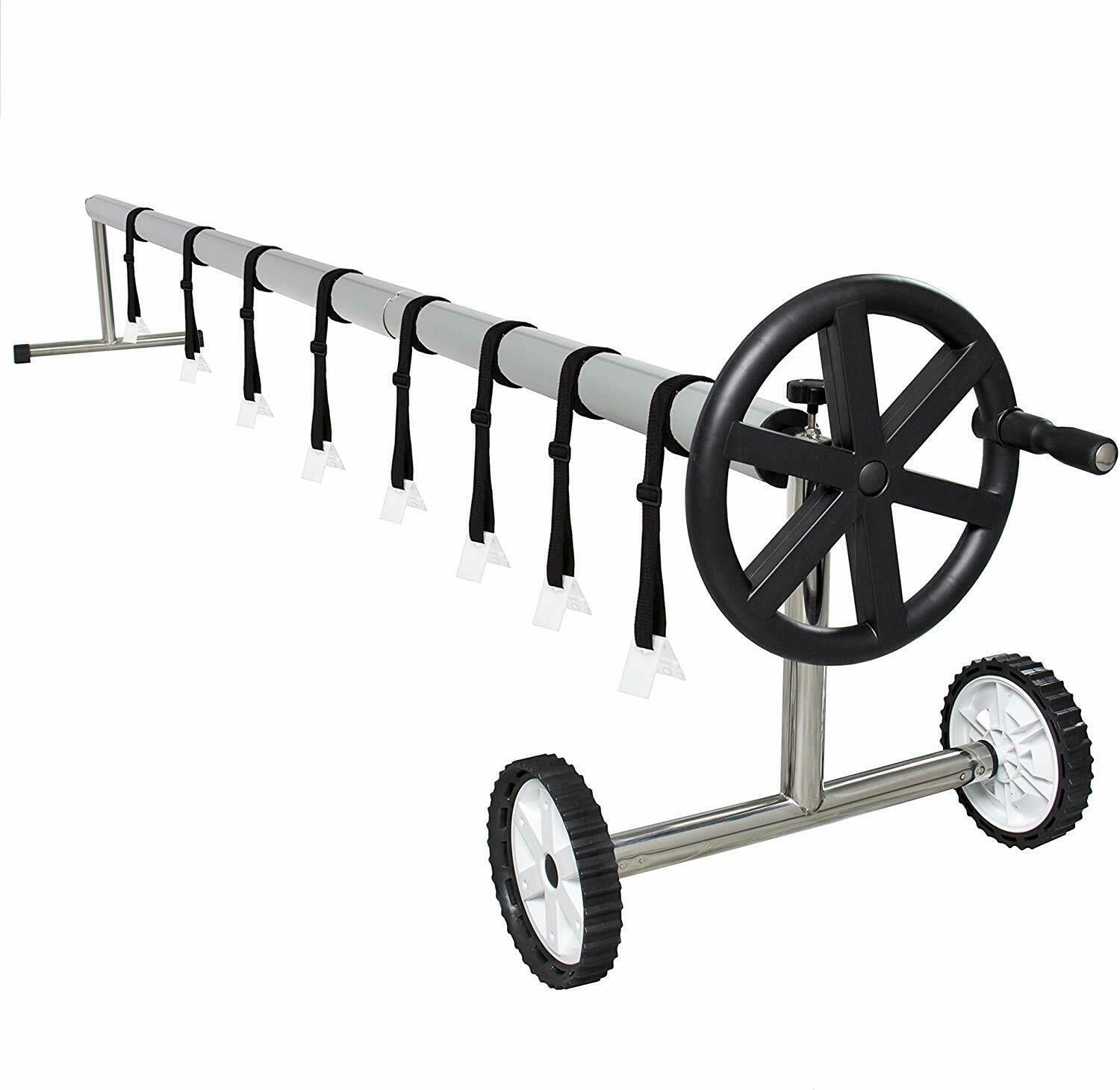 Aqua Select 21ft Aluminum Inground Swimming Pool Cover Reel w/Hand ...