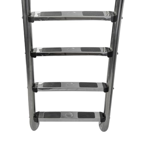 Aqua Select 4-Step Stainless Steel Pool Ladder with Stainless Steel ...