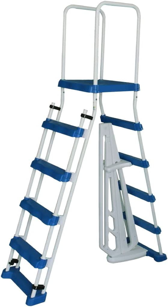 Aqua Select A-Frame Ladder with Removable Steps for Above Ground Pools ...