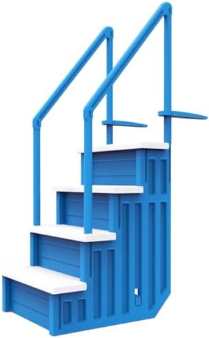 Aqua Select Above Ground Anti-Slip Pool Steps to Deck | Safety Swimming ...