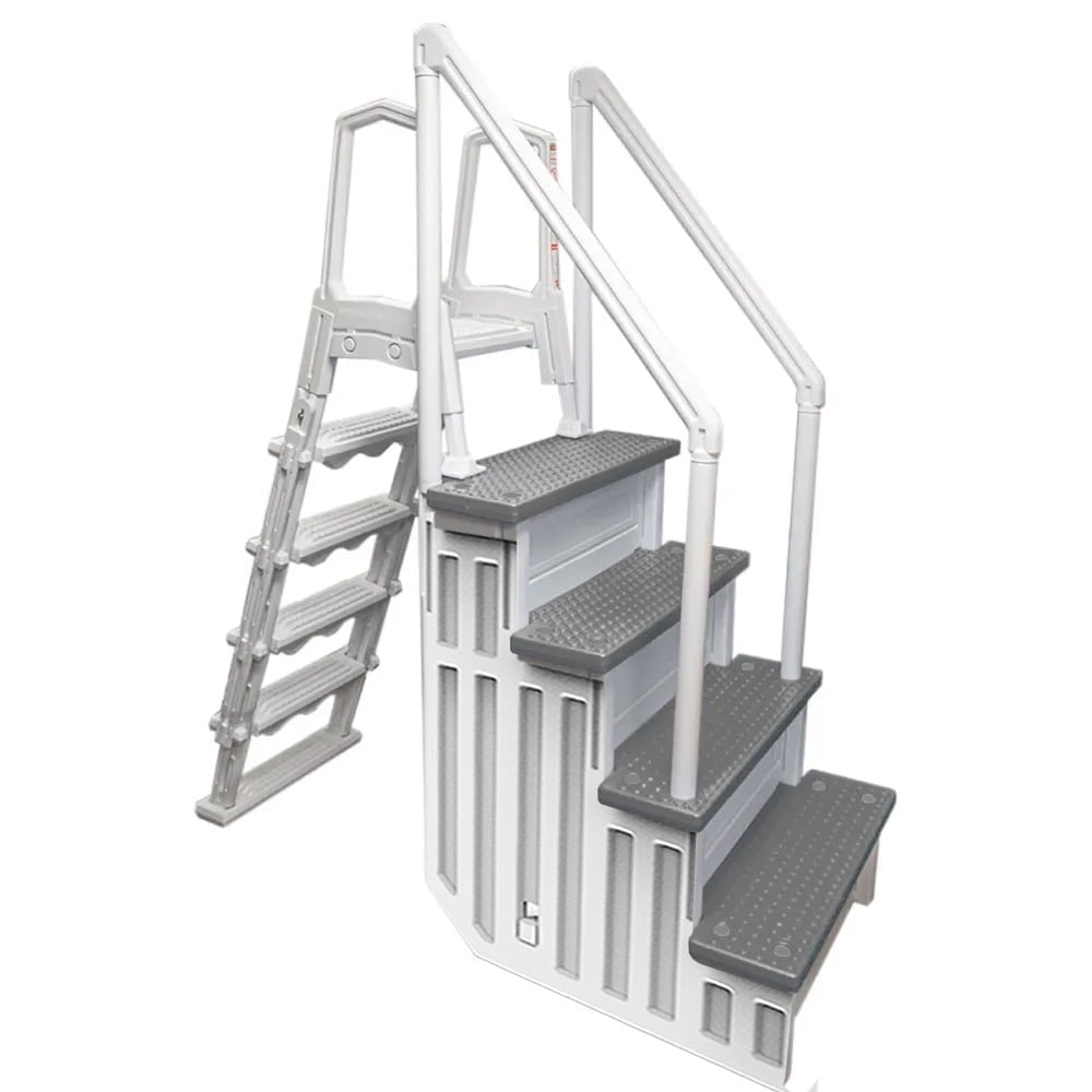 "Aqua Select Heavy Duty Anti-Slip Swimming Pool Steps with Safety ...