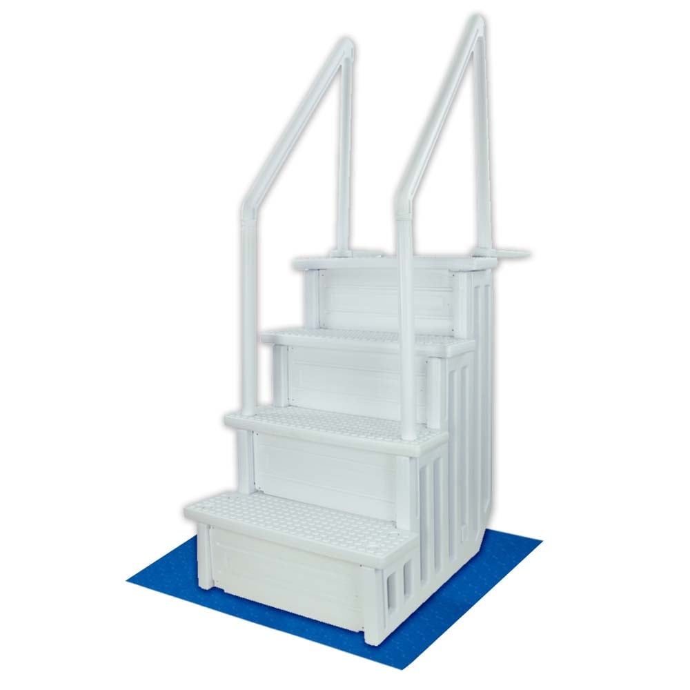"Aqua Select Vinyl Blue Ladder Mat or Step Pad for Above Ground ...