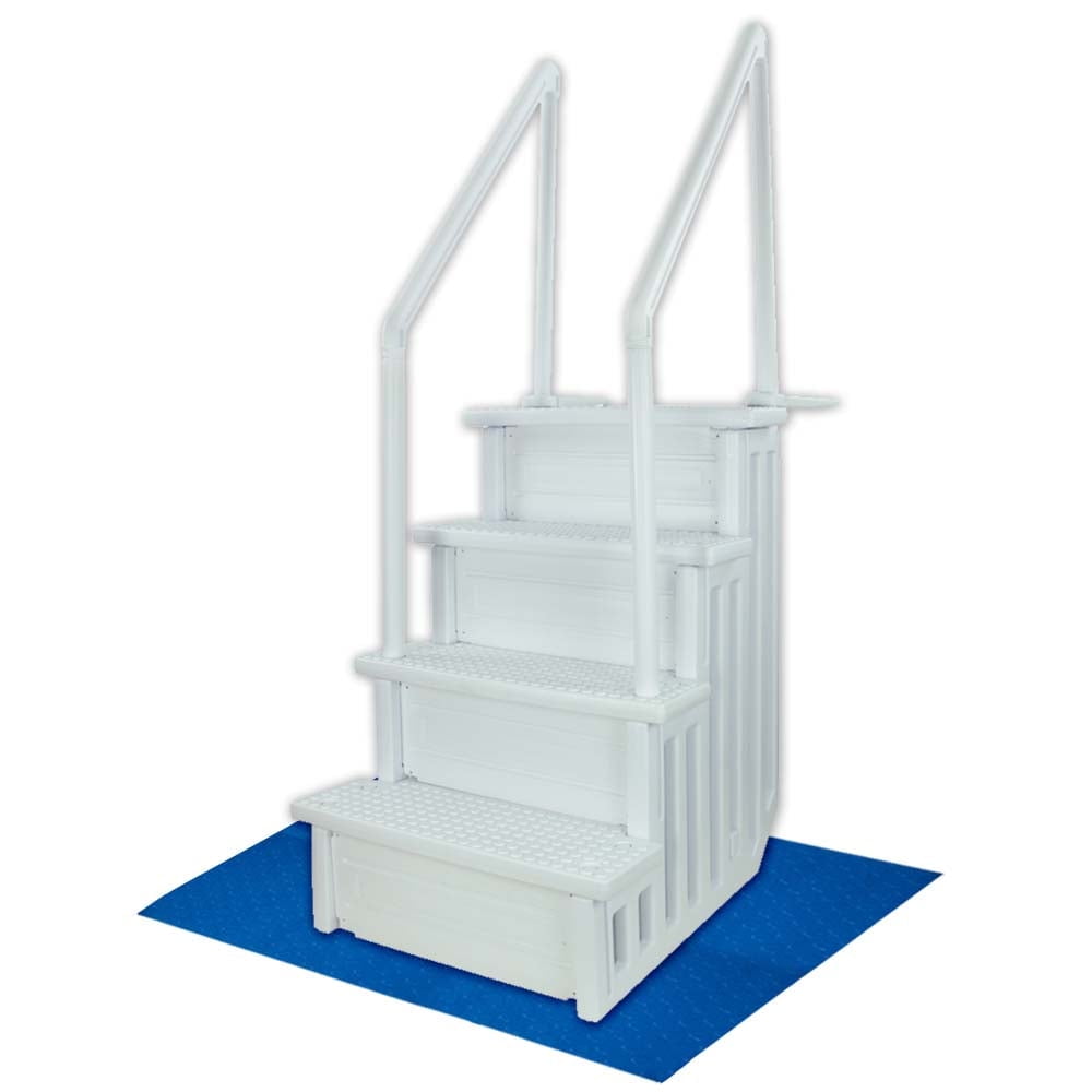 "Aqua Select Vinyl Ladder Mat or Step Pad for Above Ground Pool, 48"" x ...